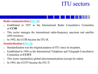 International Telecommunication Union (ITU) | PPT
