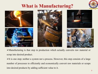 Lecture 1 manufacturing processes | PDF