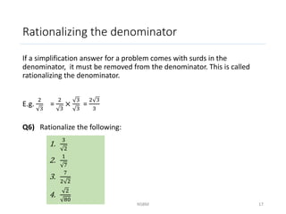 Lecture 1 (numbers and laws of indices) | PPTX