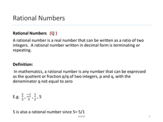 Lecture 1 (numbers and laws of indices) | PPTX