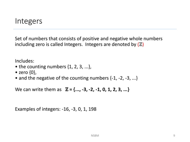 Lecture 1 (numbers and laws of indices) | PPTX