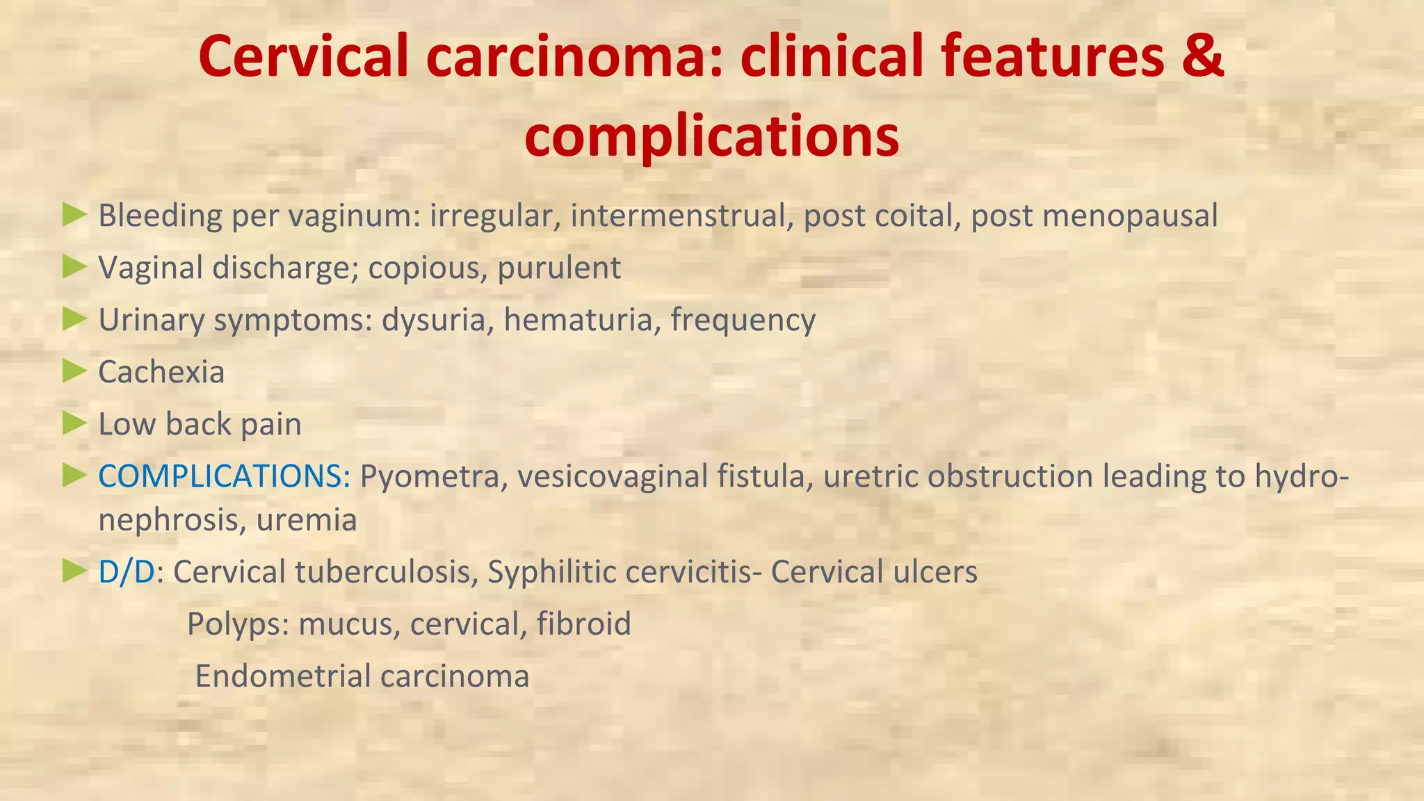 Lecture 1 Pathology Cervix Pdf Ppt