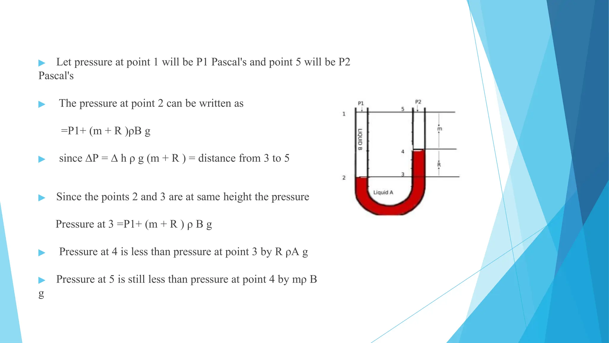 lecture-1 Flow of Fluids Types of manometers, Reynolds number and its ...