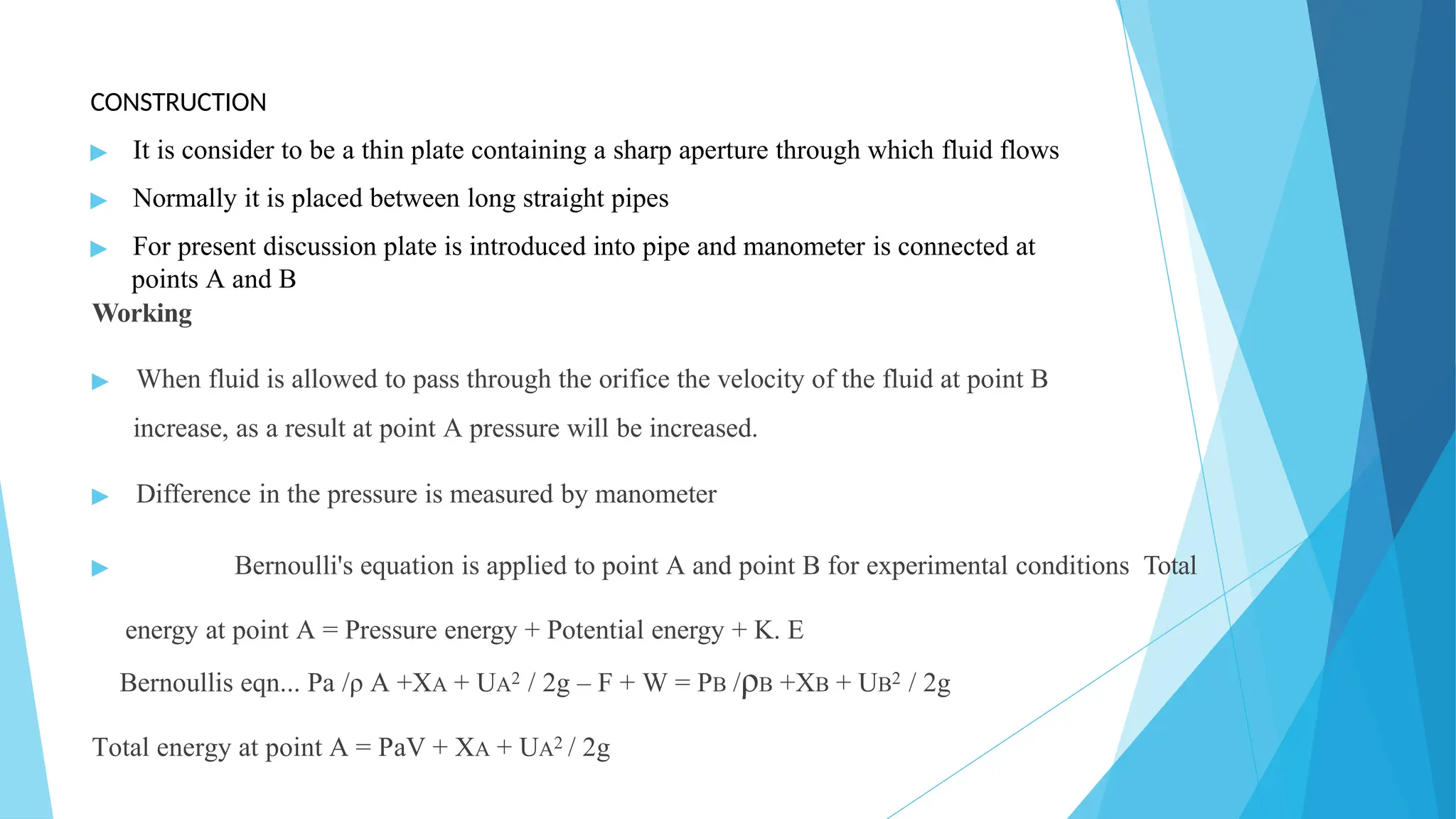 lecture-1 Flow of Fluids Types of manometers, Reynolds number and its ...