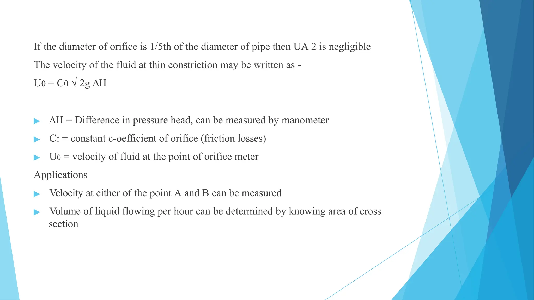 lecture-1 Flow of Fluids Types of manometers, Reynolds number and its ...