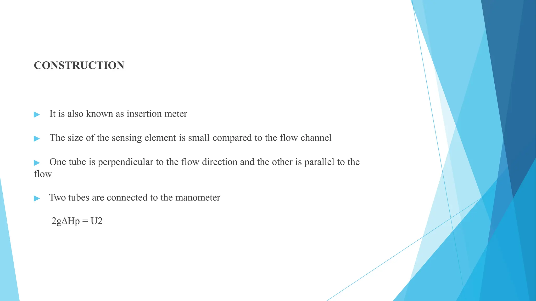 lecture-1 Flow of Fluids Types of manometers, Reynolds number and its ...
