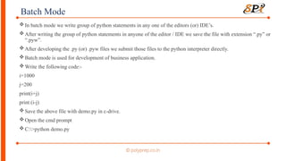 university notes Lecture - 1 (Python) E-Notes.pptx
