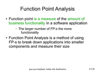 Software Measurement: Lecture 2. Function Point Analysis | PDF