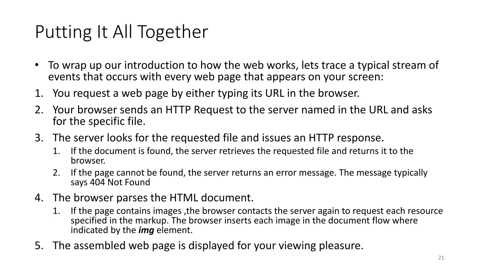 Web design - How the Web works? | PPTX