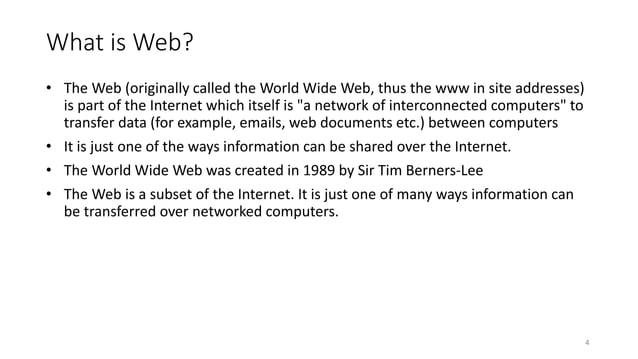 Web design - How the Web works? | PPTX