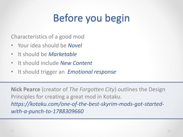 Game Modding Lecture 2 | PPTX | Roleplaying Games | Games and Puzzles
