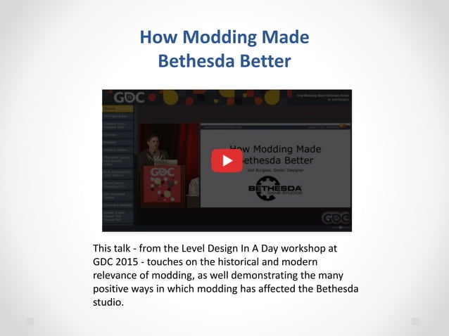 Game Modding Lecture 2 | PPTX | Roleplaying Games | Games and Puzzles