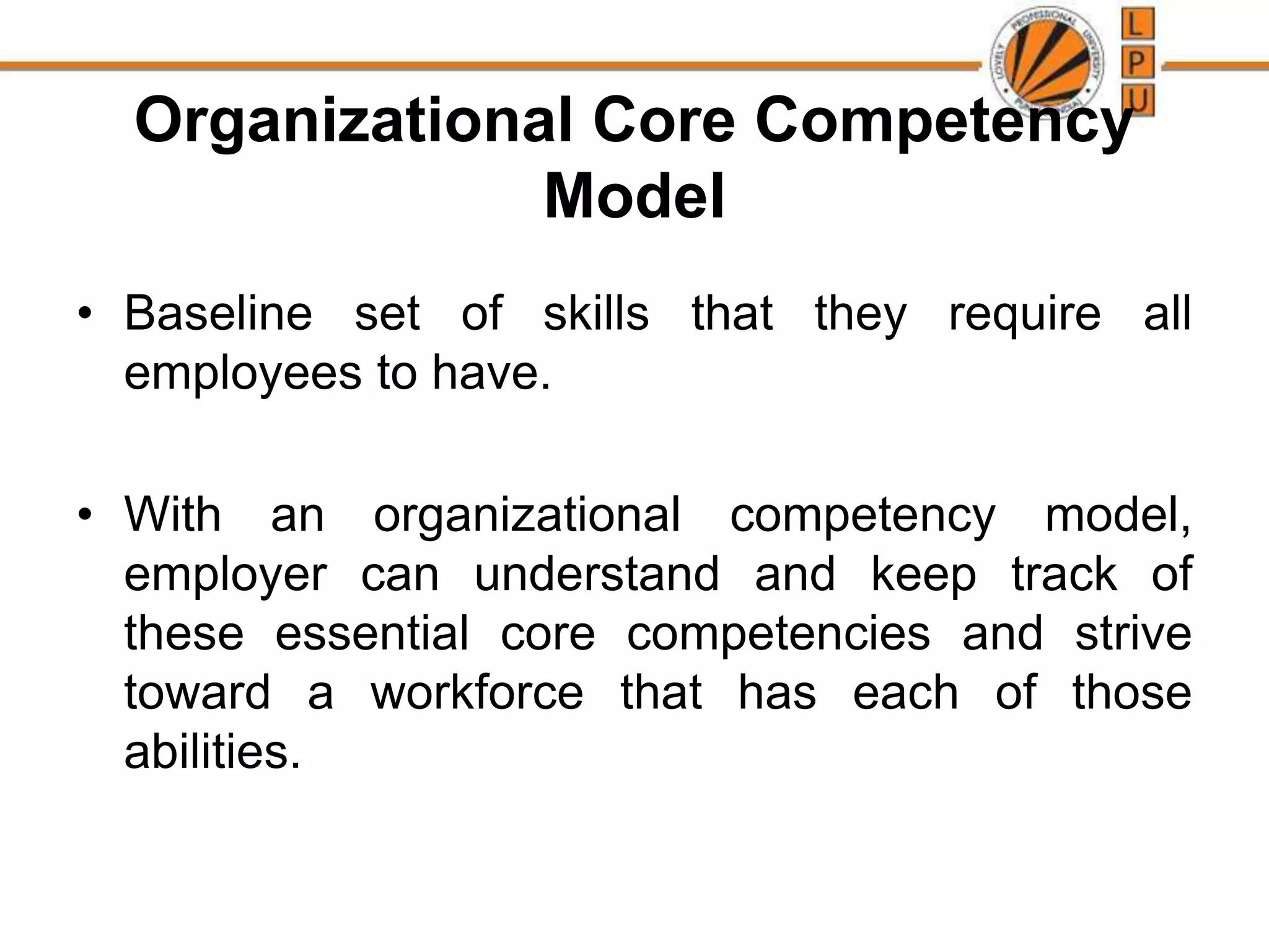 Competency Model Development | PPTX