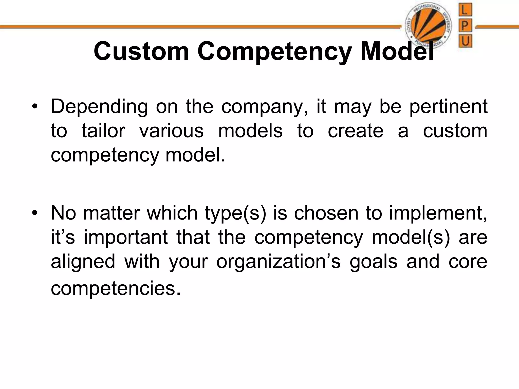 Competency Model Development | PPTX