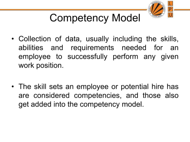 Competency Model Development | PPTX