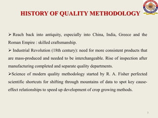 Lecture 2 (quality methodology and quality control) | PPTX