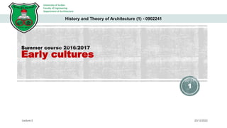 History of architecture 1 - Lecture-2.pptx | Geography | Science