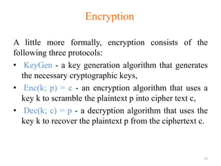 Basics of Data Security and Cryptographic techniques | PPT