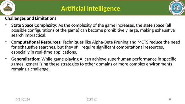 Heuristic search algorithm in ai and machine learning | PPTX | Board ...