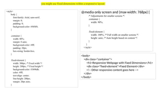 Pixel to Percentage conversion Convert left and right padding of a div to percentage where ...