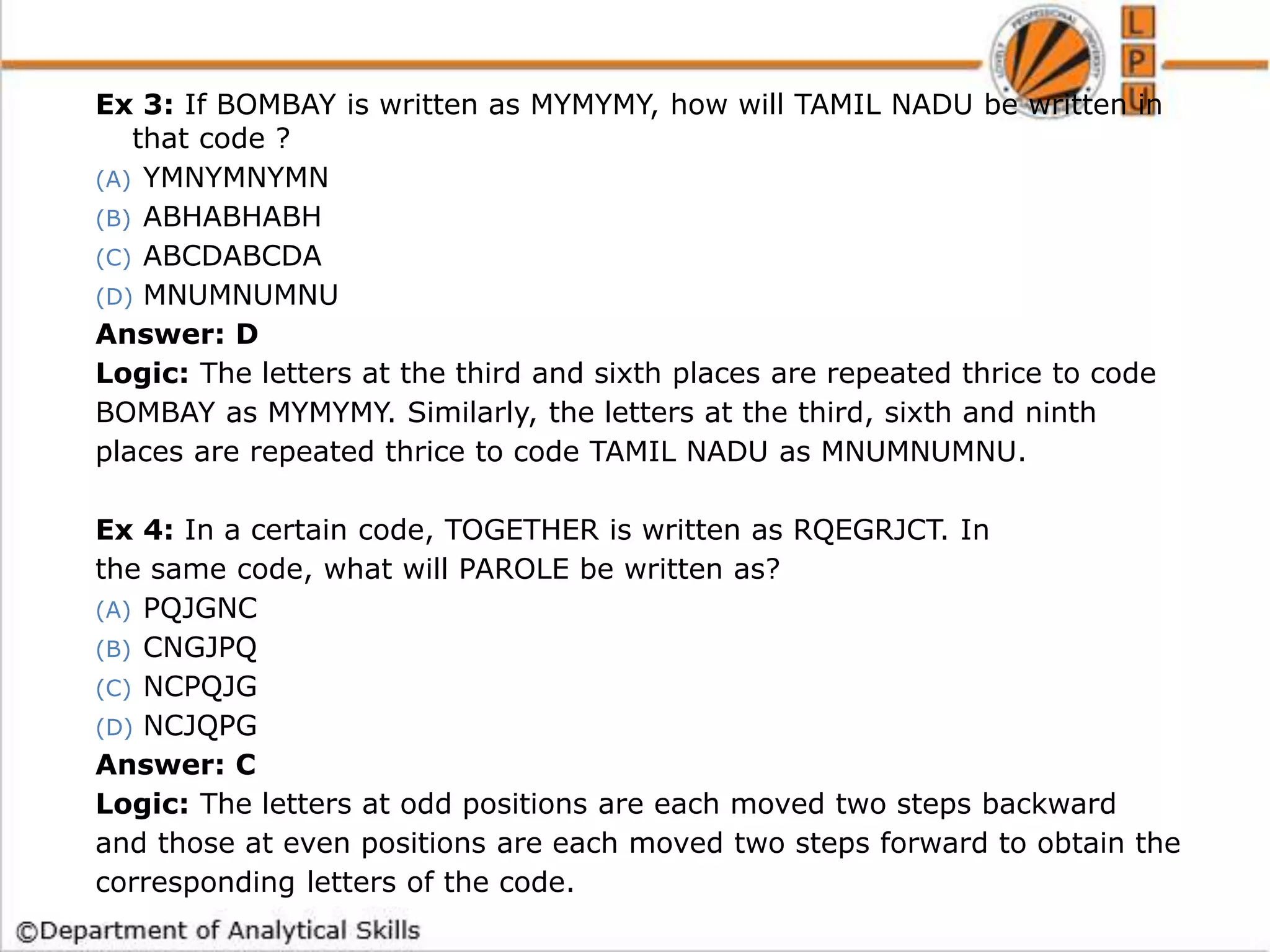 Lecture 2 Coding Decoding 2ppt 2252