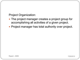 Lecture 2-project organization | PPTX
