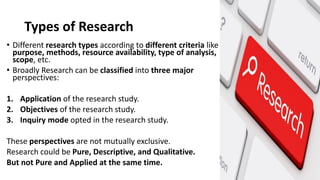 Lecture-2-Types of Research-Computing Research.pdf | Undergraduate ...
