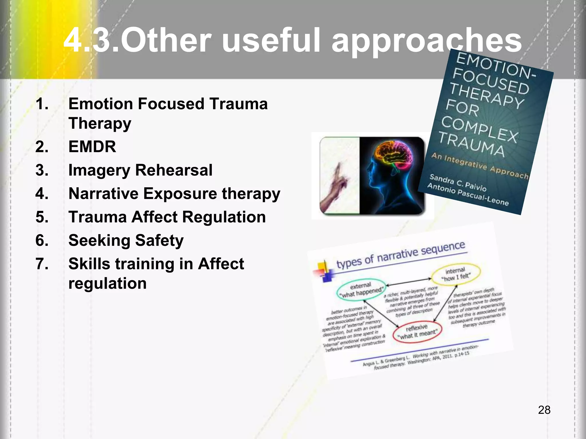 Lecture 5 phase 2 and 3 working with complex trauma | PPTX