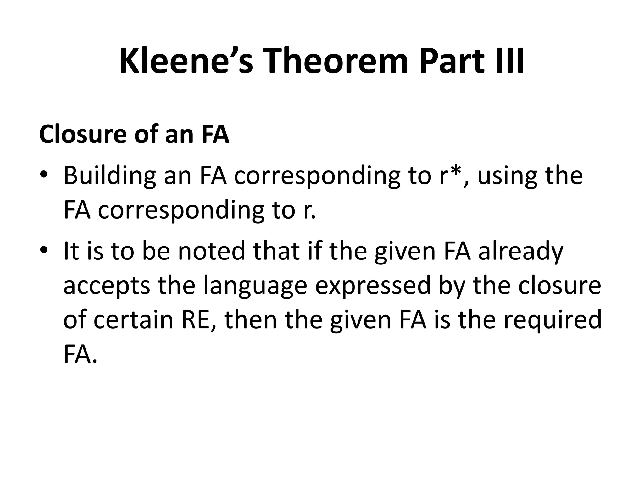 Lecture-20 Kleene’s Theorem-1.pptx best for understanding the automata ...