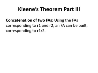 Lecture-20 Kleene’s Theorem-1.pptx best for understanding the automata | PPT