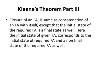 Lecture-20 Kleene’s Theorem-1.pptx best for understanding the automata ...