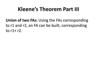Lecture-20 Kleene’s Theorem-1.pptx best for understanding the automata ...