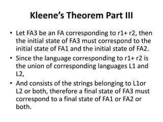 Lecture-20 Kleene’s Theorem-1.pptx best for understanding the automata ...