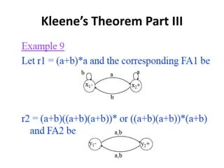 Lecture-20 Kleene’s Theorem-1.pptx best for understanding the automata ...
