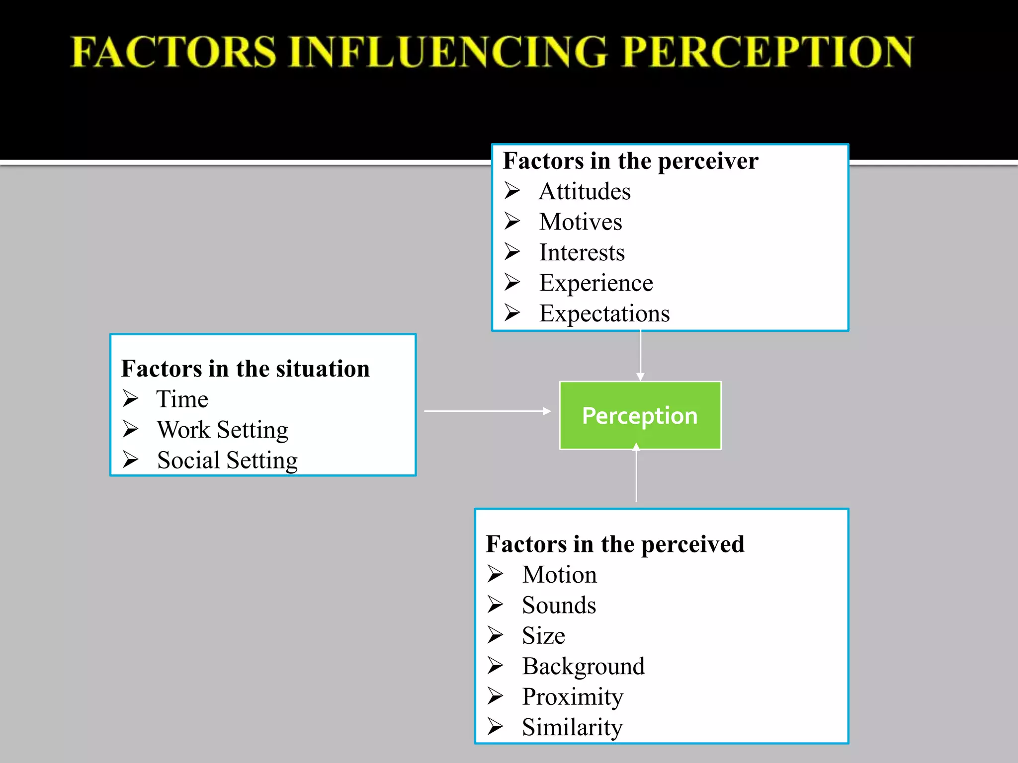 perception- Meaning, Definition, Stages, Factors | PPTX