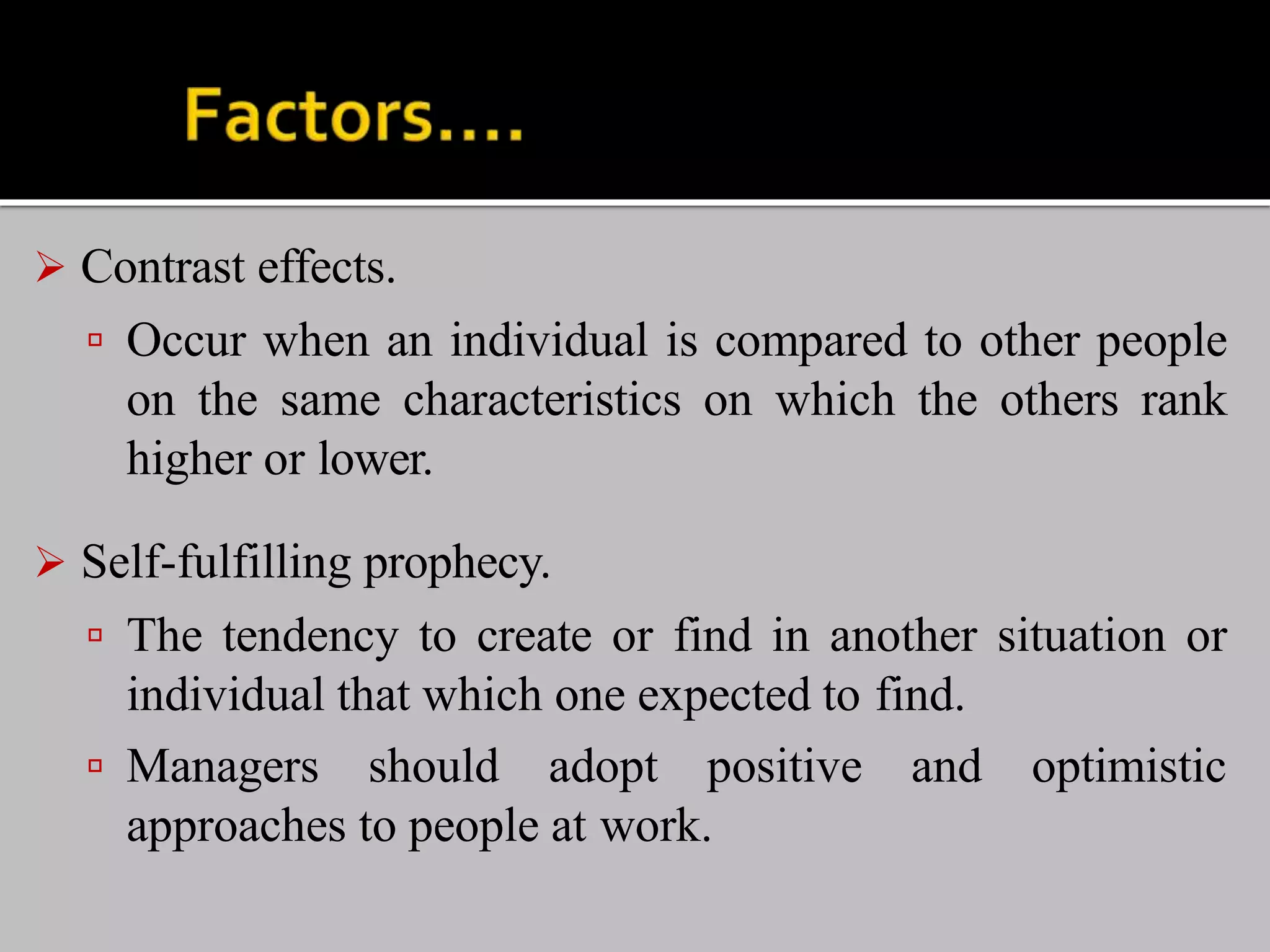 perception- Meaning, Definition, Stages, Factors | PPTX