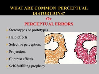 perception- Meaning, Definition, Stages, Factors | PPTX