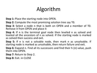 Lecture 21 problem reduction search ao star search | PPTX
