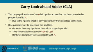 digital adders design , carry adder, carry lookahead adder | PPTX