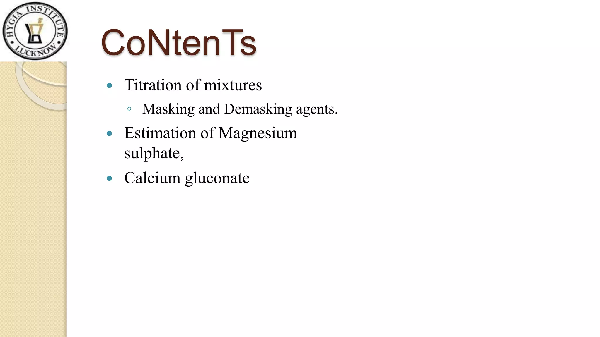 Lecture - 22 Complexometric Titrations.pptx