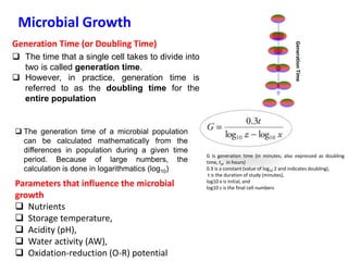 Lecture.pptx microbial growth and development in food and processing | PPT