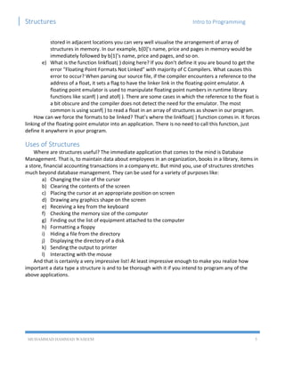 [ITP - Lecture 16] Structures in C/C++ | PDF