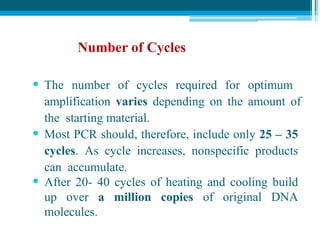 Lecture on PCR and how it works, PCR.PPTX