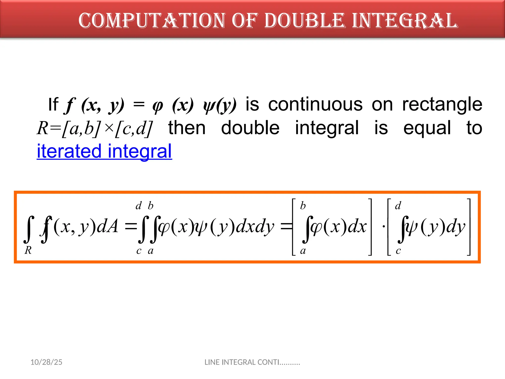 LECTURE-29-DOUBLE INTEGRAL FOR ENGINEERING MATHEMATICS.ppt