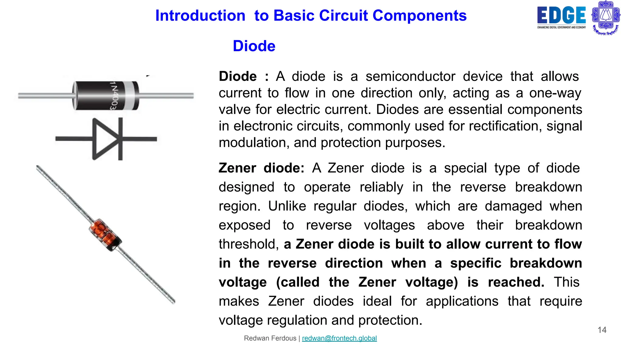 Lecture-2_Basic Circuits & Intro to Arduino_2024_EDGE_Jahangirnagar University.pdf | Physics ...