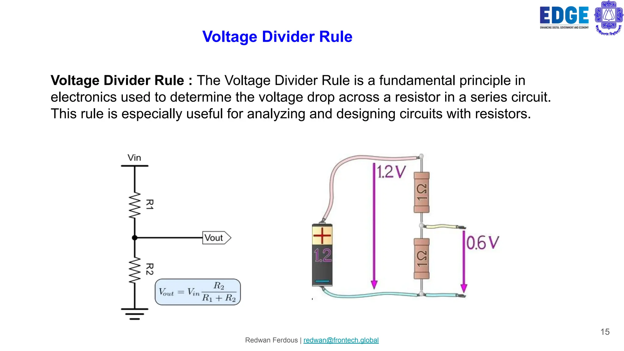 Lecture-2_Basic Circuits & Intro to Arduino_2024_EDGE_Jahangirnagar University.pdf | Physics ...