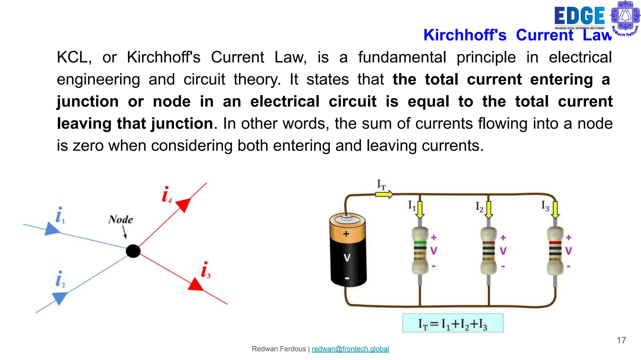 Lecture-2_Basic Circuits & Intro to Arduino_2024_EDGE_Jahangirnagar University.pdf | Physics ...
