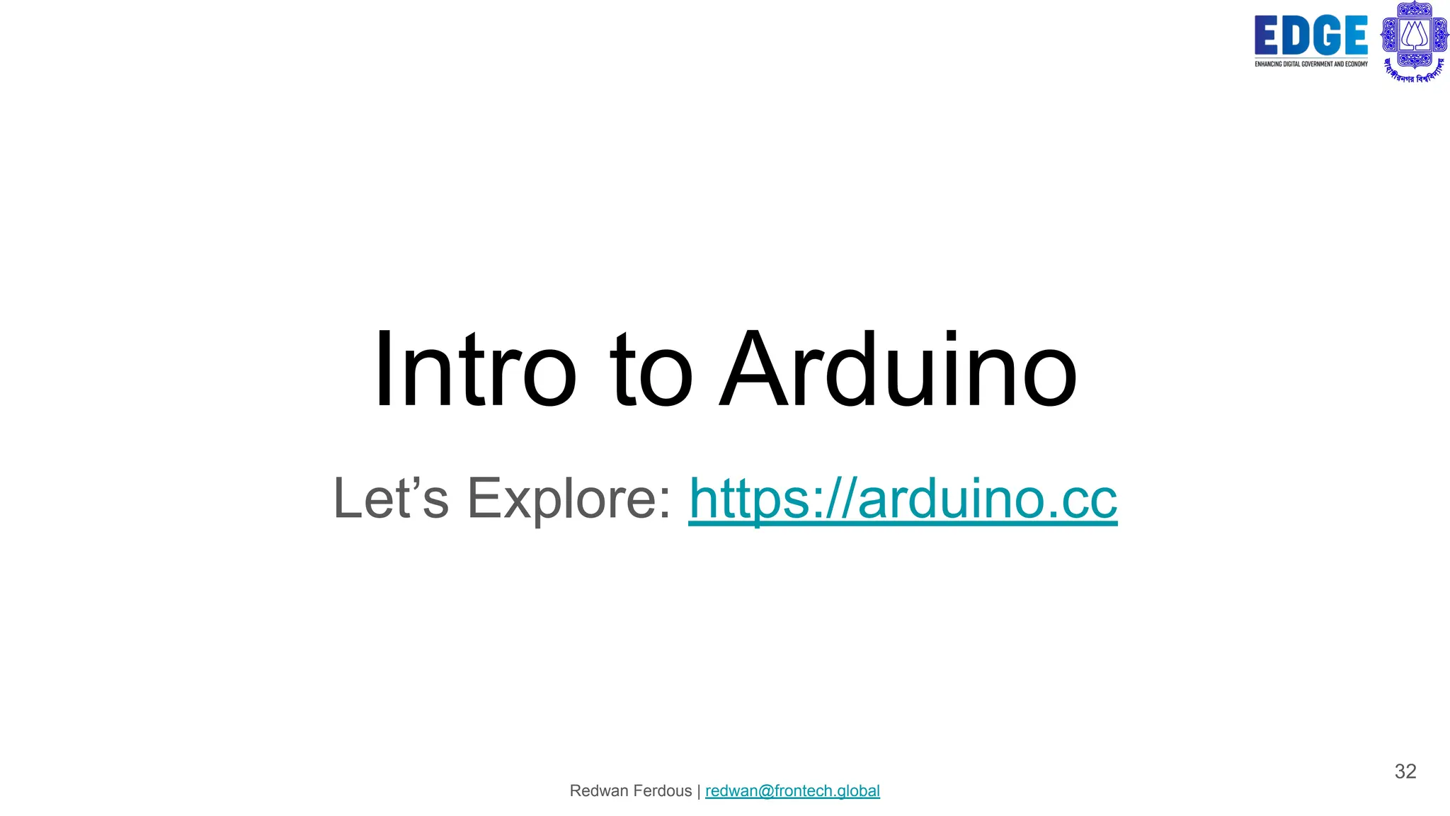 Lecture-2_Basic Circuits & Intro to Arduino_2024_EDGE_Jahangirnagar University.pdf | Physics ...