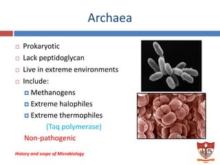branches, history and scope of microbiology | PDF