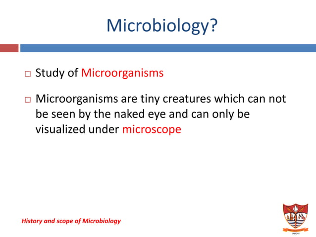 branches, history and scope of microbiology | PDF